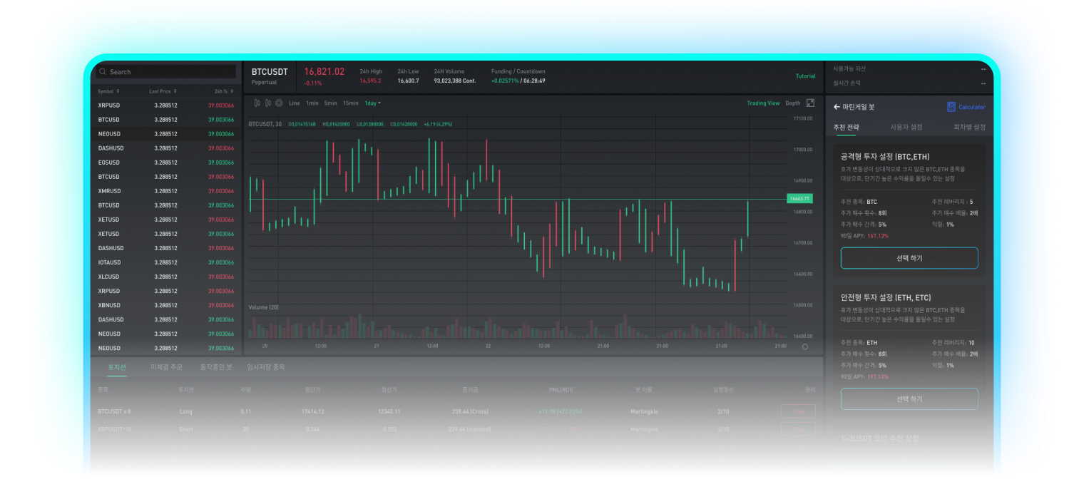 슈퍼트레이더 SUPER TRADER | 바이낸스 자동 매매 플랫폼